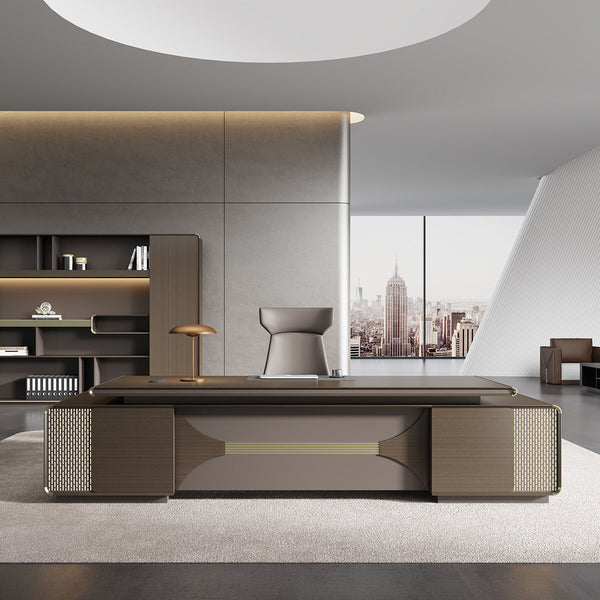 High-End Executive Desk with Spacious Desktop LBZ-2066 – Anzhap Australia