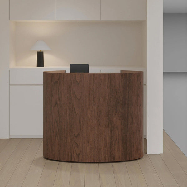 Oval Cashier Small Bar Round Front Desk Reception Desk JDT-7309 ...