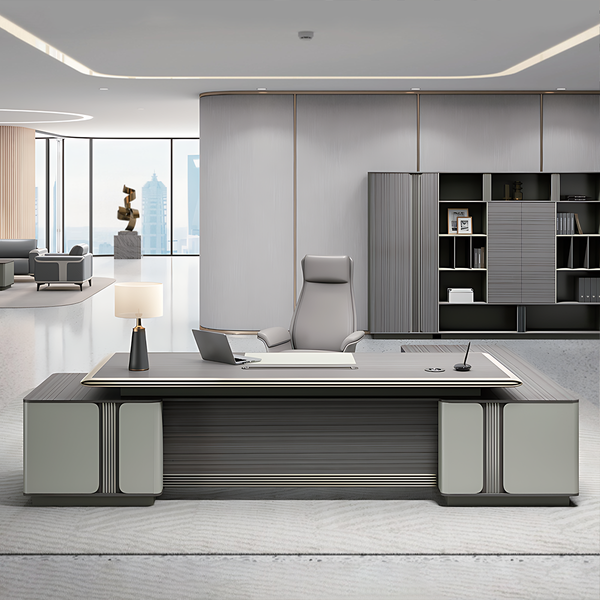 Minimalist Executive Desk with Striped Pattern Finish LBZ-2062 – Anzhap ...